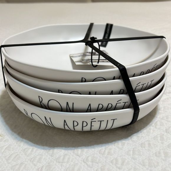 Rae Dunn | Dining | Nwt Rae Dunn Melamine Bon Appetit Dinner ...